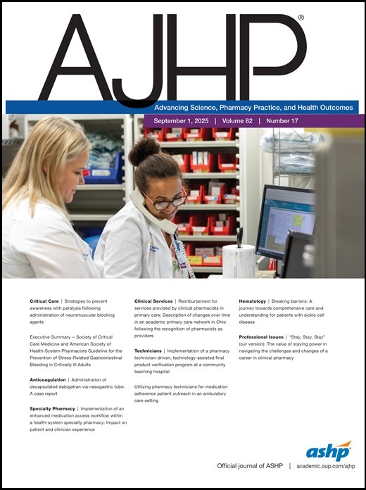 ASHP Statement on Artificial Intelligence in Pharmacy - Healthcare ...